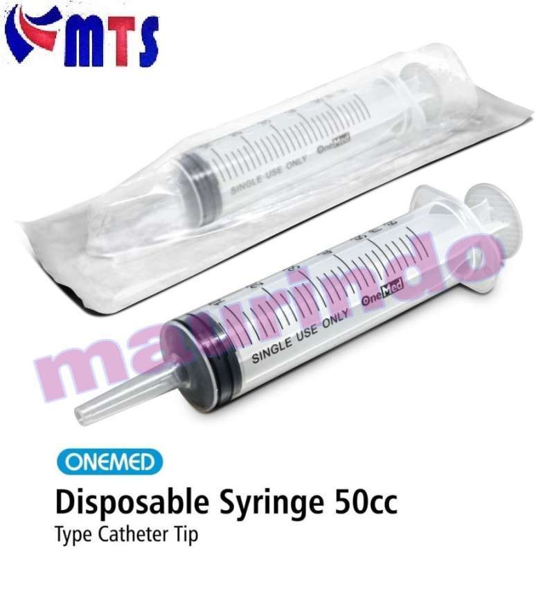Promo [ COD] SATUAN Onemed Syringe 50cc Catheter Tip - Lubang Tengah ...