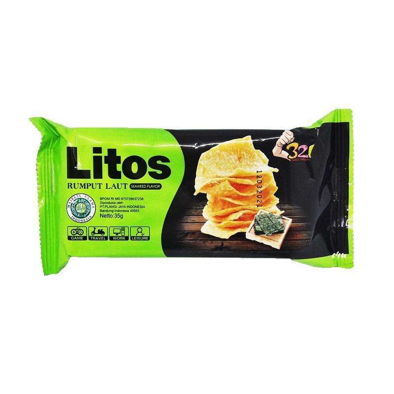 Jual LITOS Rasa Rumput Laut Makanan Ringan [35 g] 1 pak di Seller ...