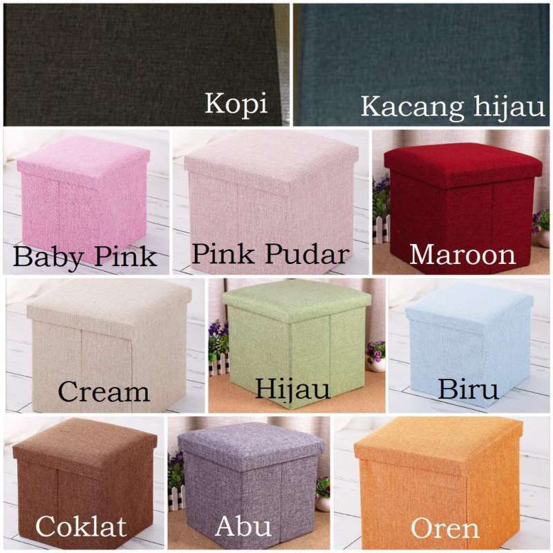 Jual Kursi lipat storage box mampu menahan 100kg di Seller Barakaallah ...
