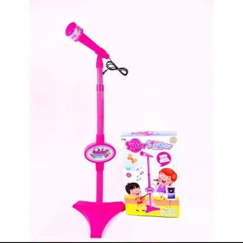 Promo Mainan Anak Nyanyi Microphone Single Mic Karakter - Extra Batre ...
