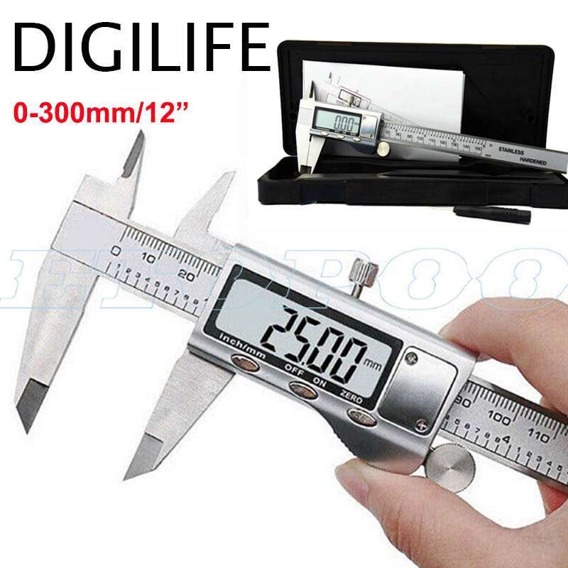Jual Digital Caliper 300mm 12 Inch Jangka Sorong Stainless Steel Vernier 30 30cm 300 Mm Sigmat ...