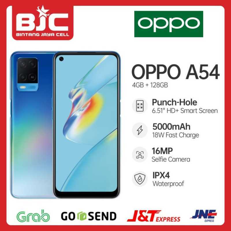 Jual OPPO A54 RAM 4/128 GB GARANSI RESMI Battery 5000mAh TRIPLE CAMERA ...