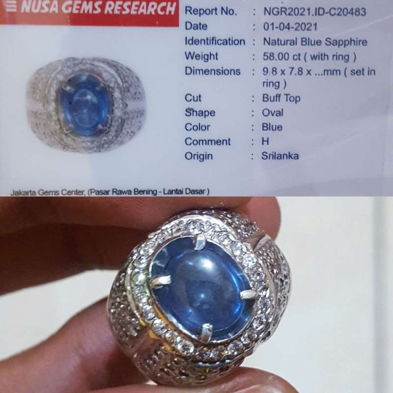 Batu Blue Safir Ceylon