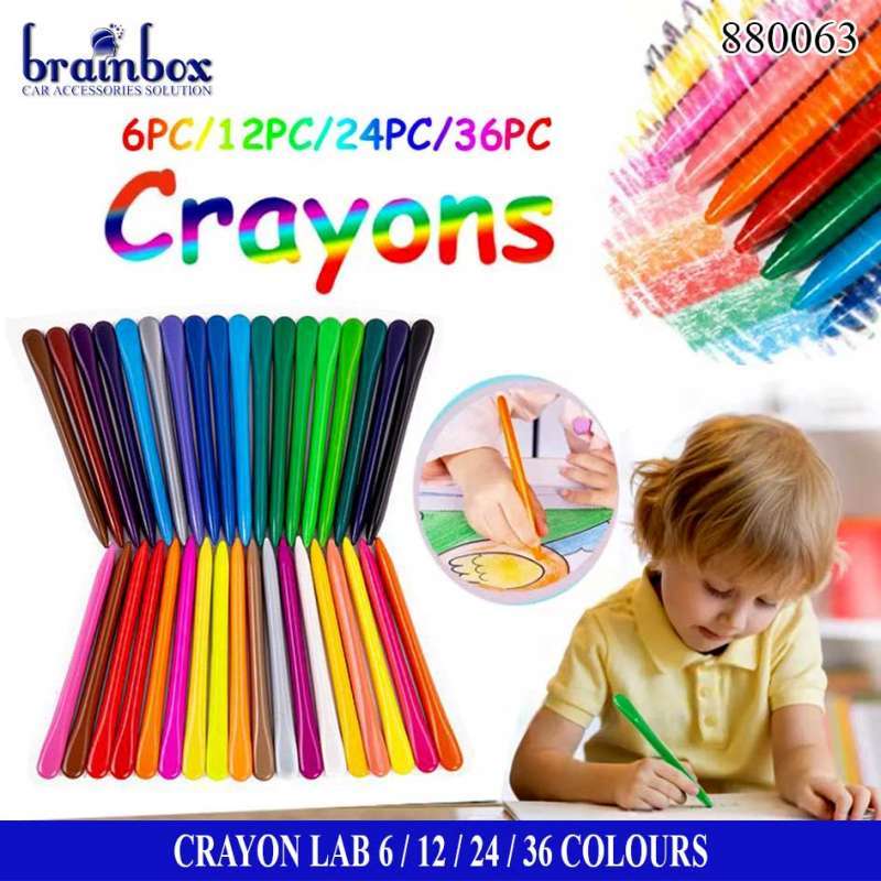 Jual HIGH QUALITY Triangular Crayon Lab Non-Toxic Pensil Gambar Crayon ...