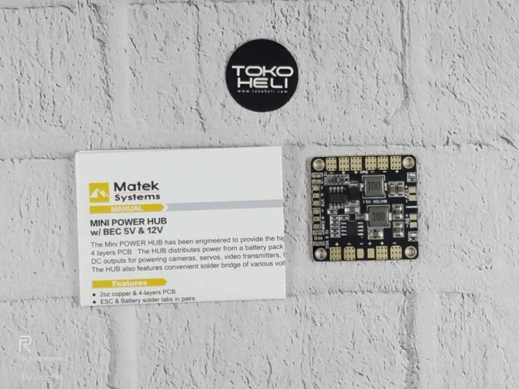 Jual Matek Mini Power Hub Distribution Board with BEC 5V And 12V PDB ...