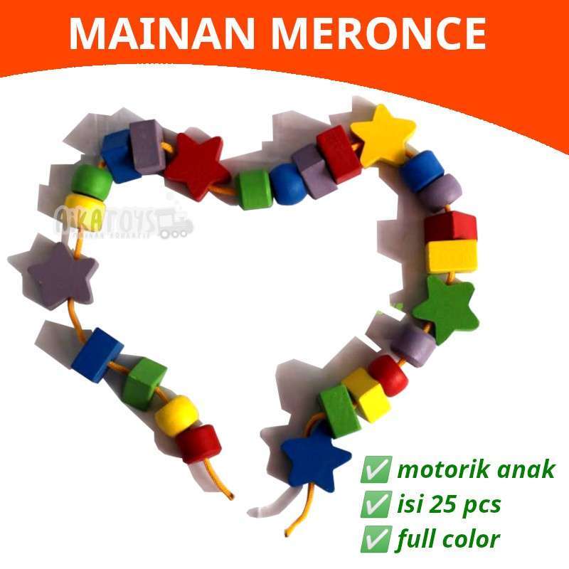 Promo Meronce Geometri Full Color Kayu - Mainan Anak Edukasi Edukatif ...
