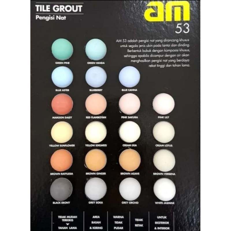 Jual Am 53 Pengisi Nat Keramik 1kg (blue Aster) Di Seller Anto_onlinee ...