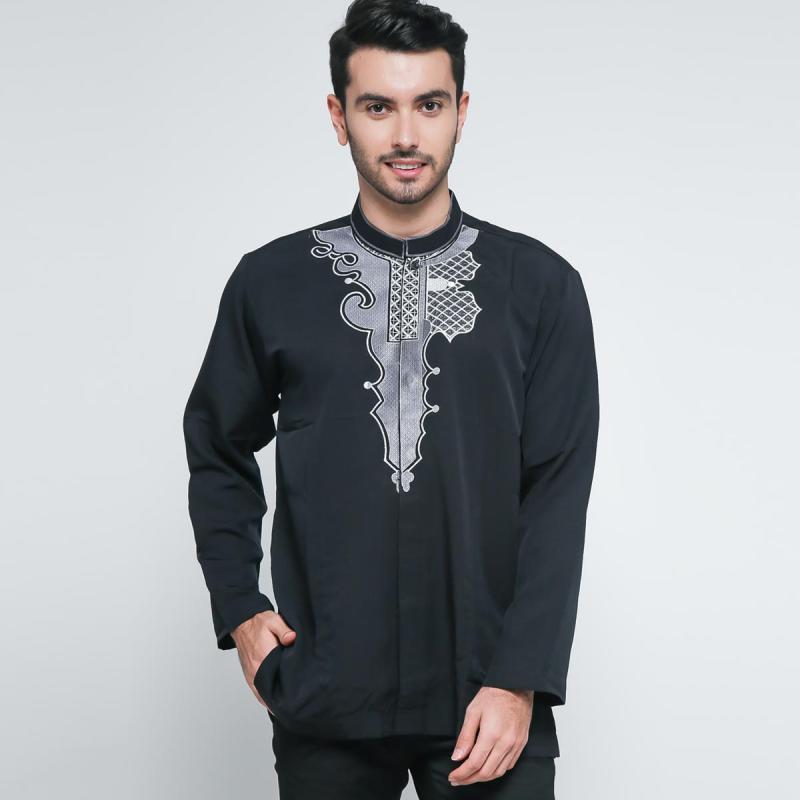Promo Batik Arjunaweda Blackpanther Style Busana Muslim Pria - Hitam ...