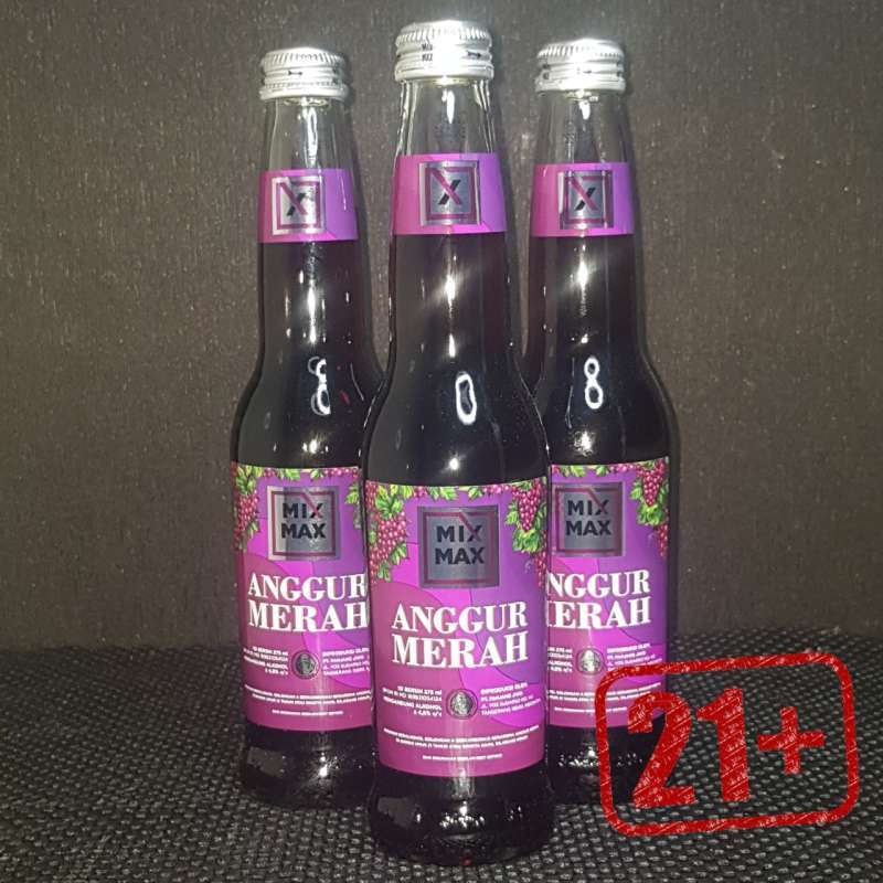 Jual Paket 3 Botol Mixmax Anggur Merah 275ml di Seller Fragiles ...
