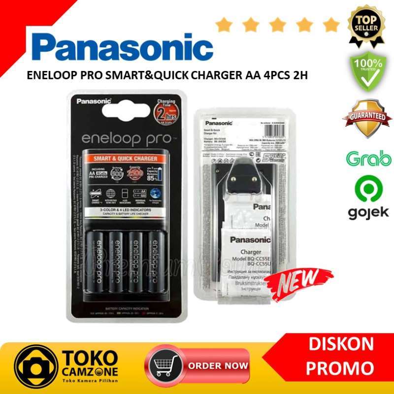 Promo Tokocamzone - Panasonic Eneloop Pro Smart & Quick Charger Aa 4pcs ...