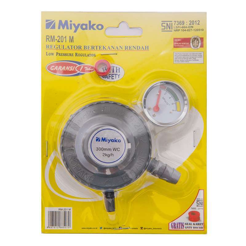 Jual MIYAKO RM 201 M - Regulator Gas Tekanan Rendah + Meter di Seller ...