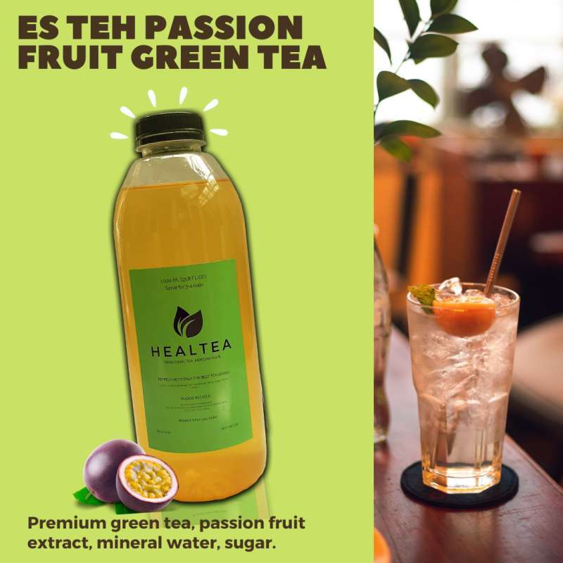 Jual Es Teh Passion Fruit (Markisa) Green Tea Fresh Tanpa Pengawet di ...