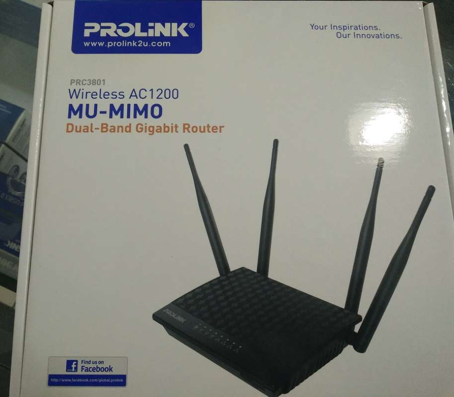 Jual Prolink Wireless Ac1200 Mu-mimo Dual-band Gigabit Router Prc3801 ...