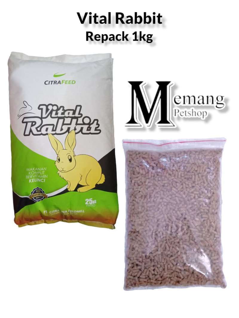 Jual Makanan Kelinci Citra Feed Vital Rabbit Repack 1 Kg di Seller ...