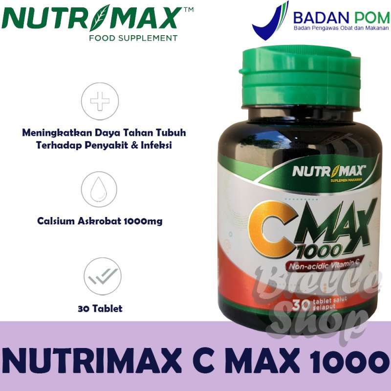 Jual Nutrimax C Max 1000 30 Tabs - Vitamin C 1000 Mg - 1000Mg ...