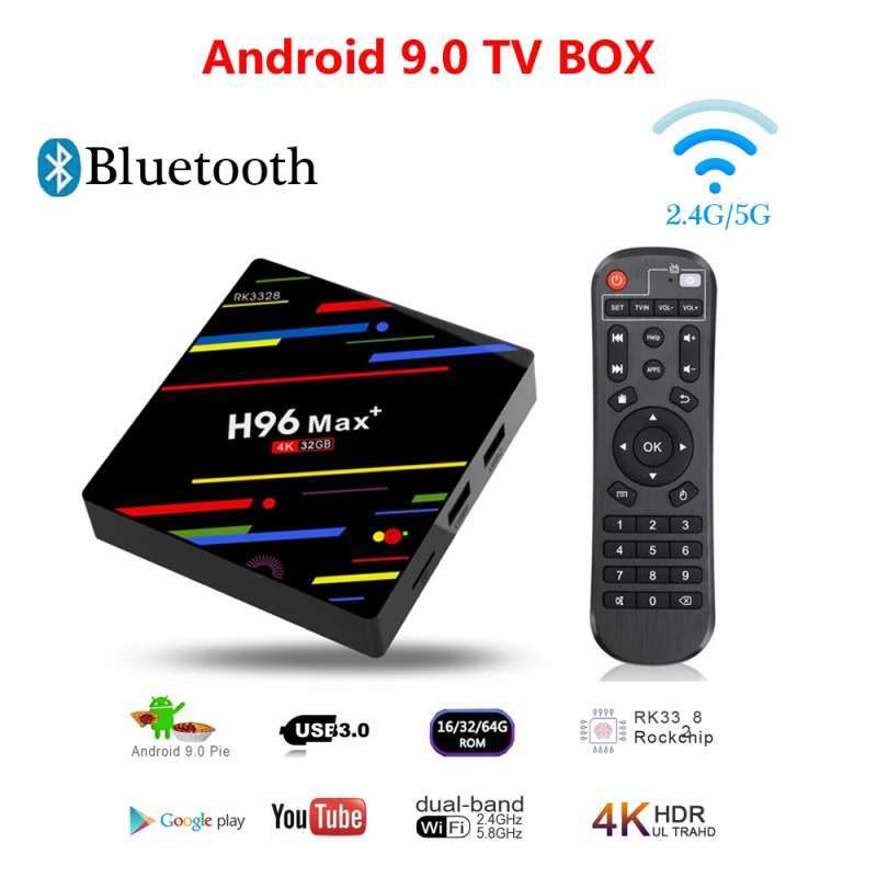 Jual H96 Max Plus Android Tv Box 4/64gb Tv Box H96 Max Plus 4gb + 64gb ...