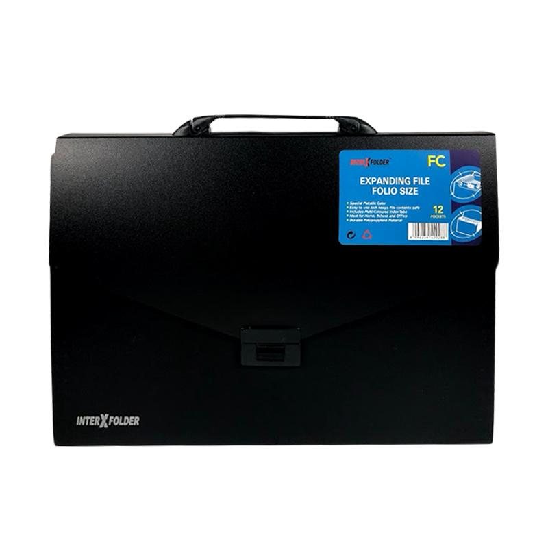 Jual Inter X Expanding File with Handle Folio - Hitam di Seller ...