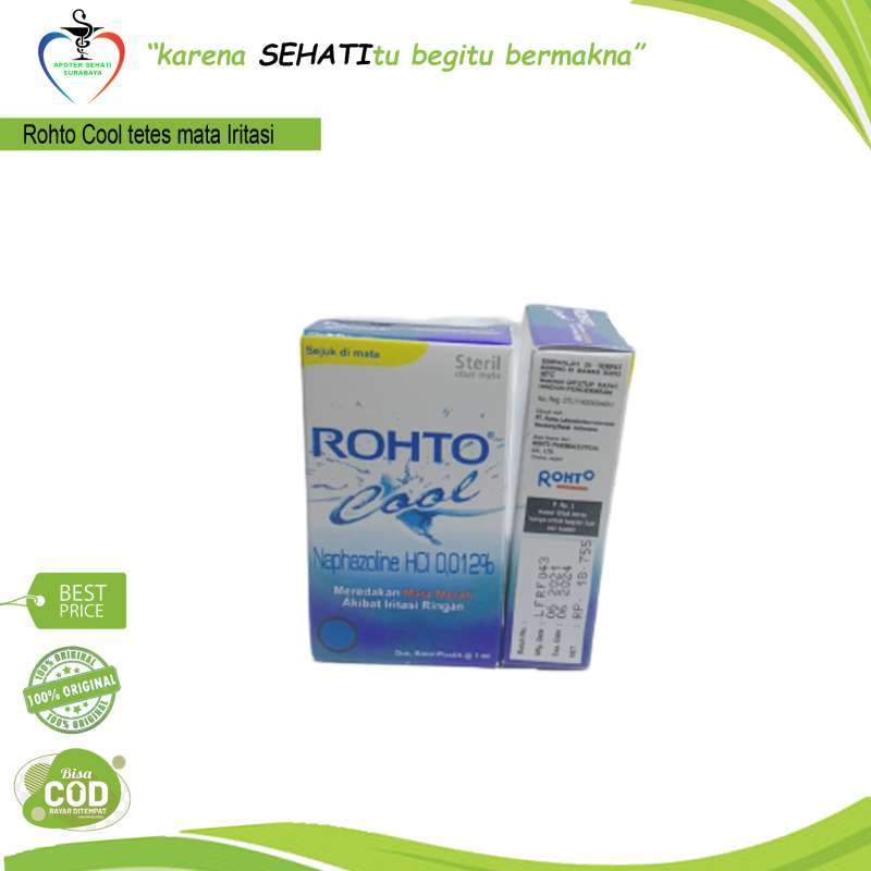 Promo Rohto Cool Obat Tetes Mata [10 Ml] Diskon 7% Di Seller Apotek ...