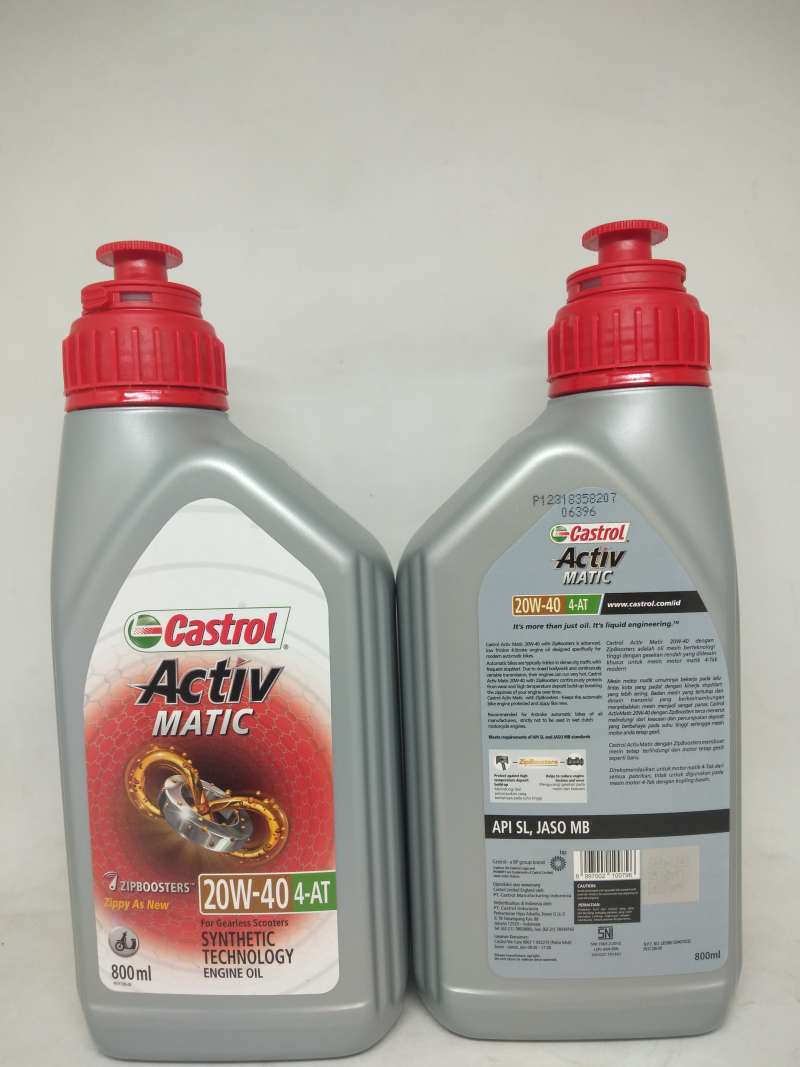 Jual Castrol Active Scooter Matic Sae 20w-40 4t Oli Motor [800 Ml ...