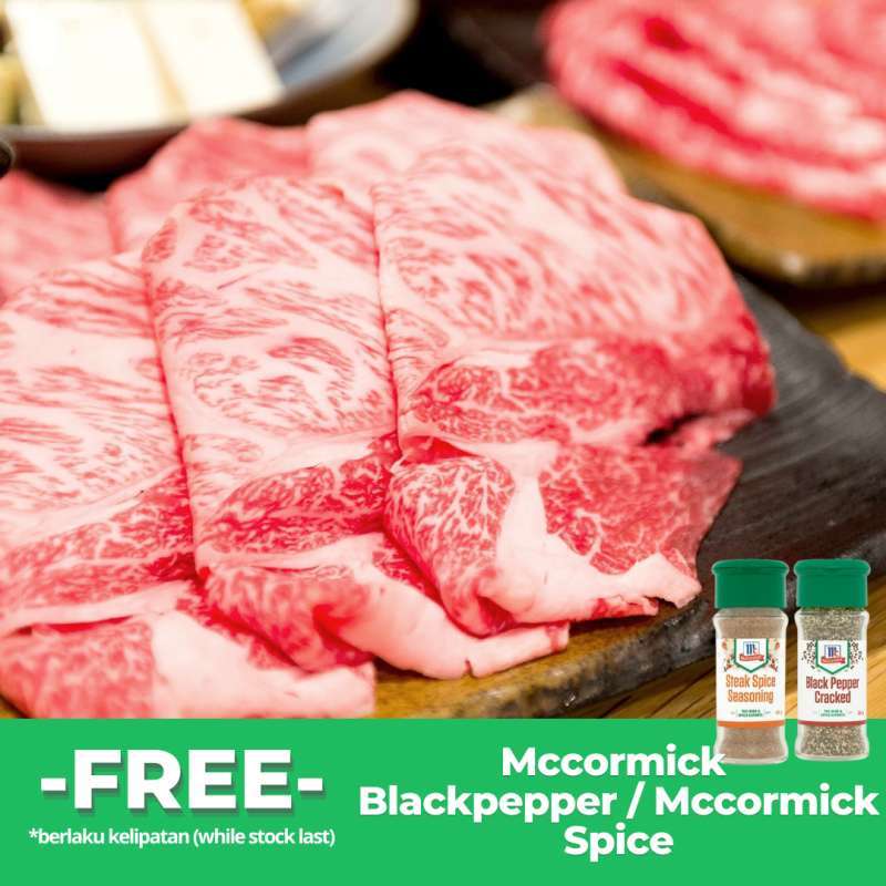 Promo Sapi Segar Japanese Wagyu Beef Sirloin A5 / A4 sliced 3mm [250g ...