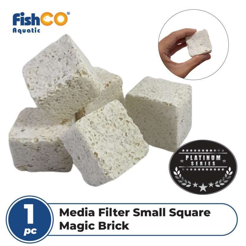 Promo Media Filter Aquarium Small Square Magic Brick Bacteria House ...