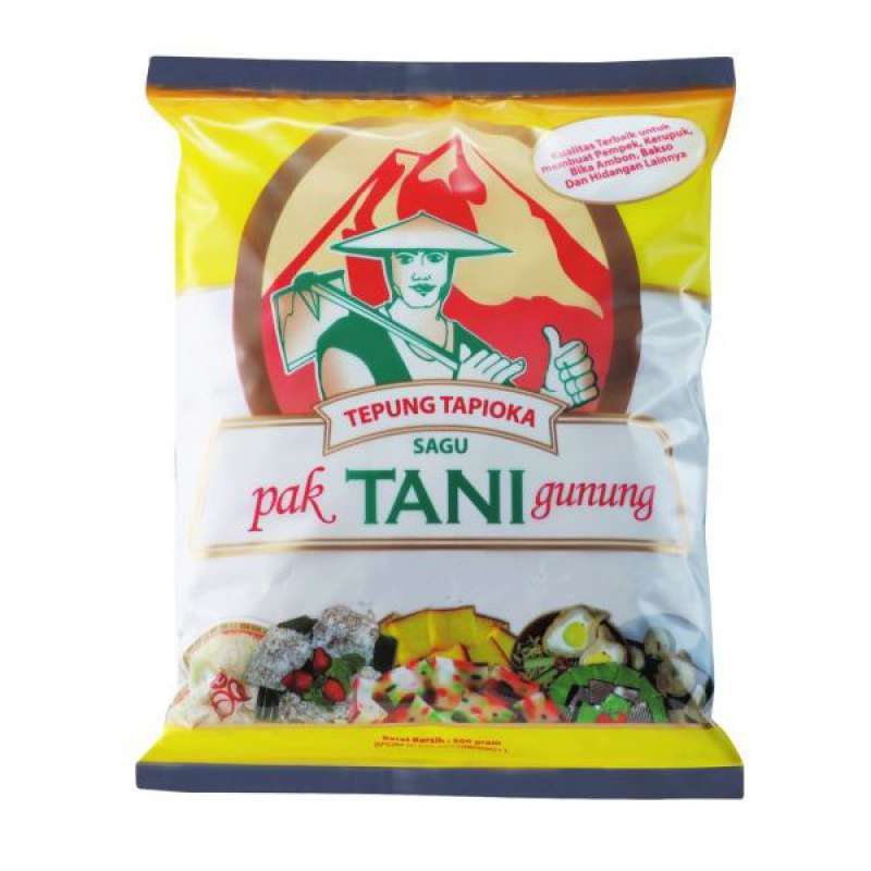 Promo Tepung Tapioka Cap Pak Tani Gunung 500 gr (20 pcs/KARTON) Halal ...