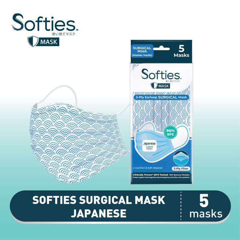 Promo Softies Surgical Mask Japanese [5's] Diskon 13% di Seller Softies ...
