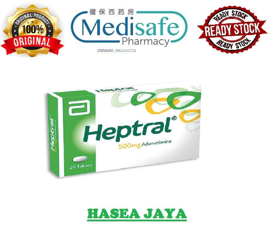 Jual Heptral 500mg per box isi 30 tablet ori malaysia ready stock di ...