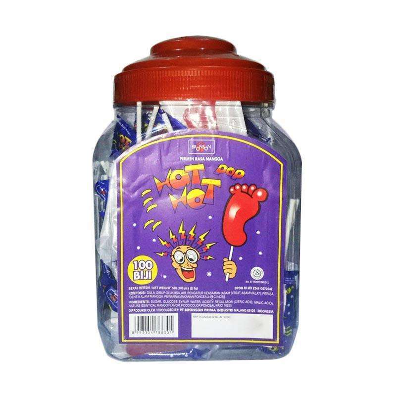 Jual Bronson Hot Hot Pop Permen Kaki [500 g/ 100 pcs] di Seller DUNIA ...