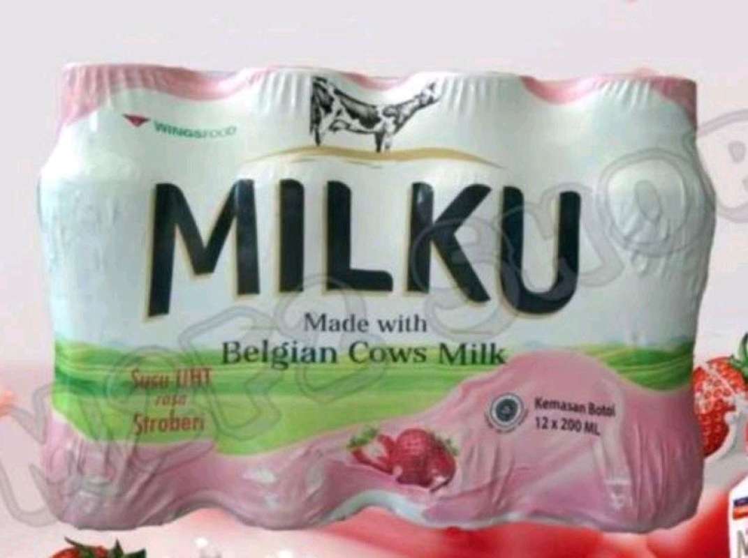 Jual Milku Strawberry (1 Pak Isi 12 Botol) Di Seller Je&je Mart ...