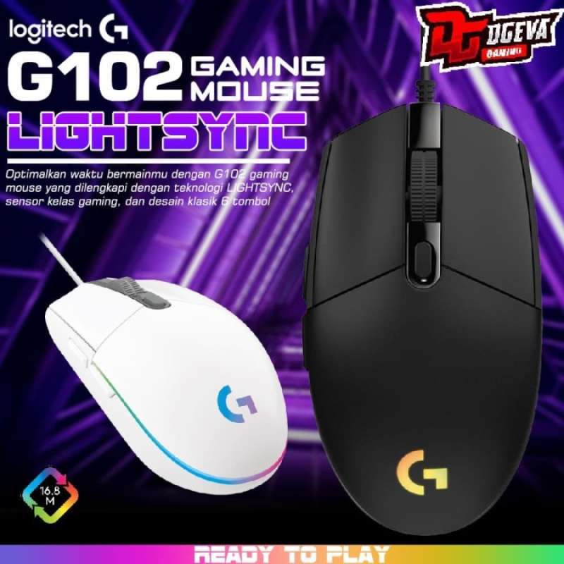 Jual Logitech G102 RGB V2 Lightsync Gaming Mouse - Putih - Putih di ...