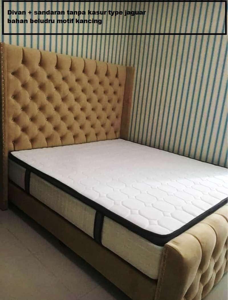 Promo Divan Type Andien Motif Kancing Double Sandaran Bahan Beludru ...