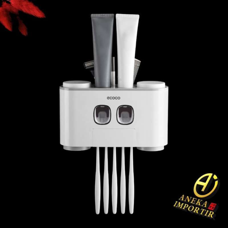 Jual Dispenser Odol Otomatis Premium Multifungsi Tempat Sikat Gigi ...