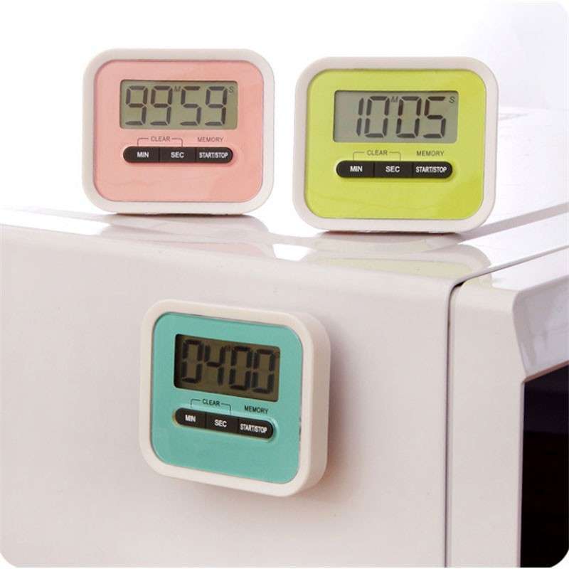 Promo Timer Dapur Digital Masak Countdown Alarm Magnet Standing Gantung ...