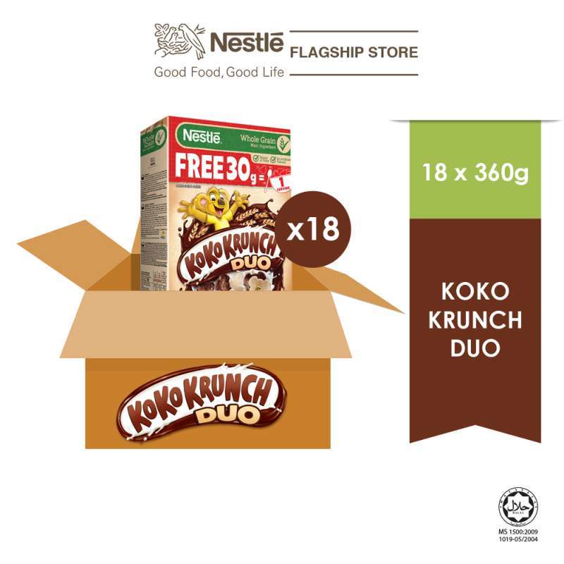 Jual NESTLE Koko Krunch DUO Cereal 330g bonus pack 30g x18boxes (Cartons) - Malaysia 4560745 di ...