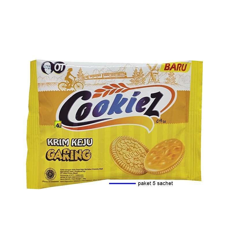 Jual COOKIEZ - Crunchy Malt Cream CHEESE Cookies - Paket 5 sachet di ...