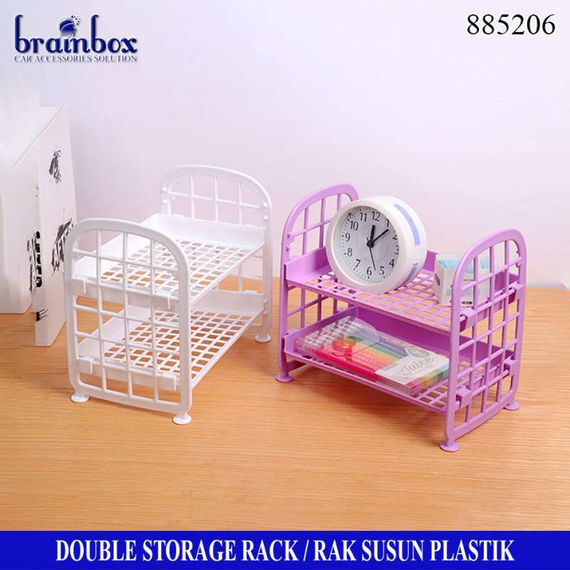 Jual Double Storage Rack Rak Susun Plastik Rak Dapur Rak Toilet Rak ...