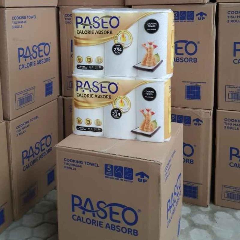 Jual Tissue Paseo Tissue Dapur Kitchen Towel 3 roll 70 s - Gold di ...