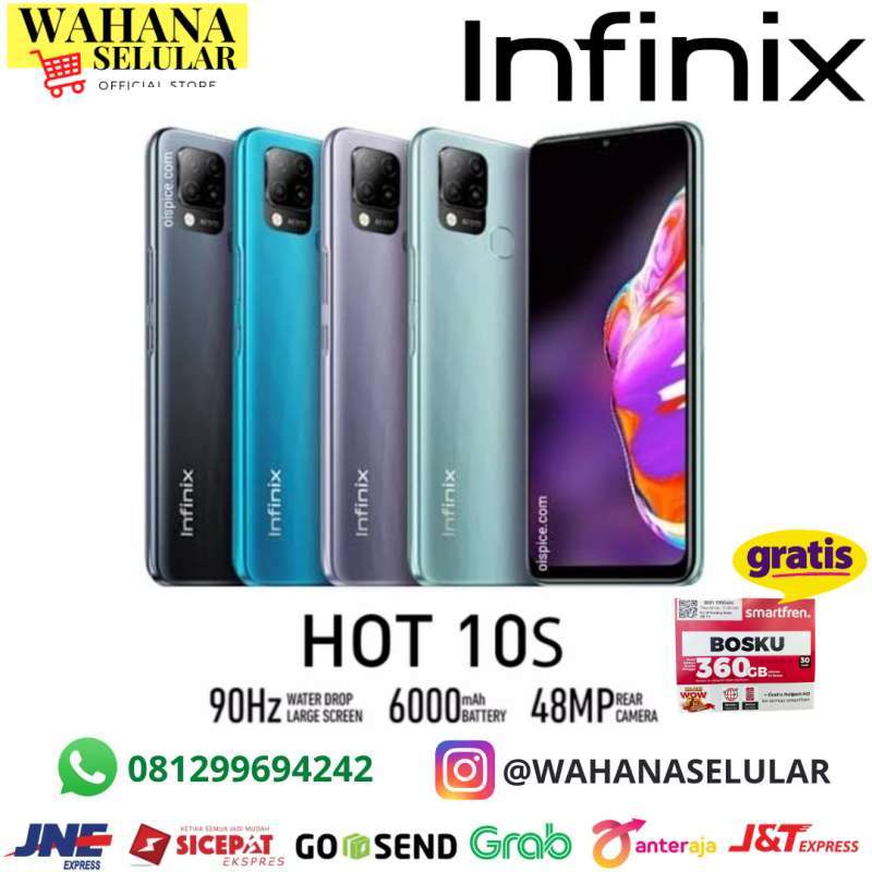 Jual Infinix Hot 10s X689B Smartphone [ 6GB /128GB ] - Garansi Resmi ...