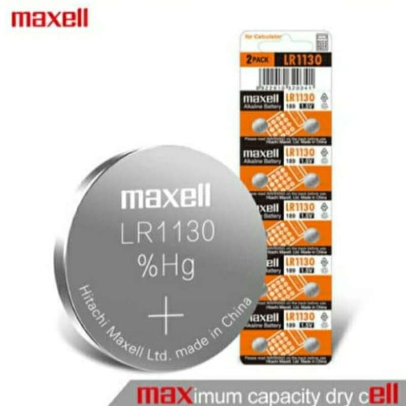 Jual Baterai Maxell LR1130 Original AG10 189 Alkaline Battery Batrai 1.5V (Kode 005)) di Seller ...