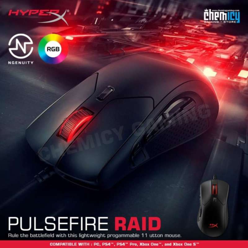 Promo HyperX Pulsefire Raid RGB Programmable Gaming Mouse Diskon 26% di ...