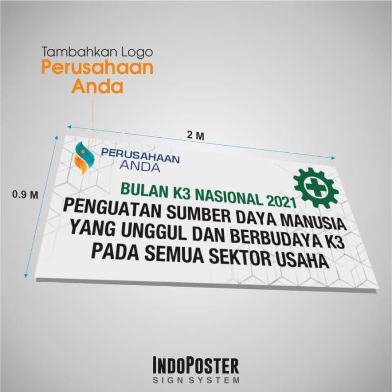 Contoh Desain Spanduk Bulan K3 Nasional Tahun 2022