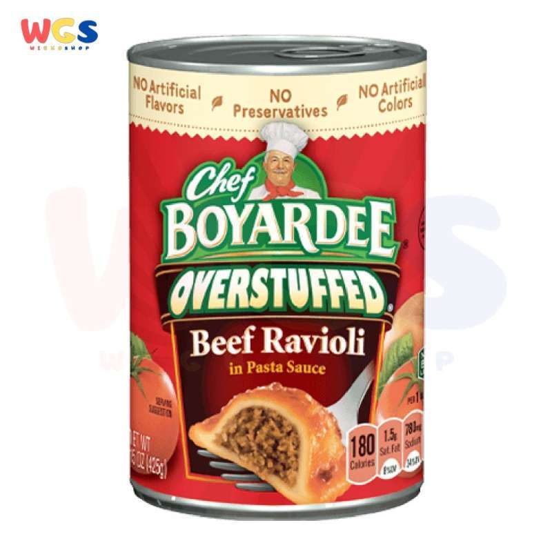 Jual Chef Boyardee Overstuffed Beef Ravioli in Pasta Sauce 15oz 425g di ...