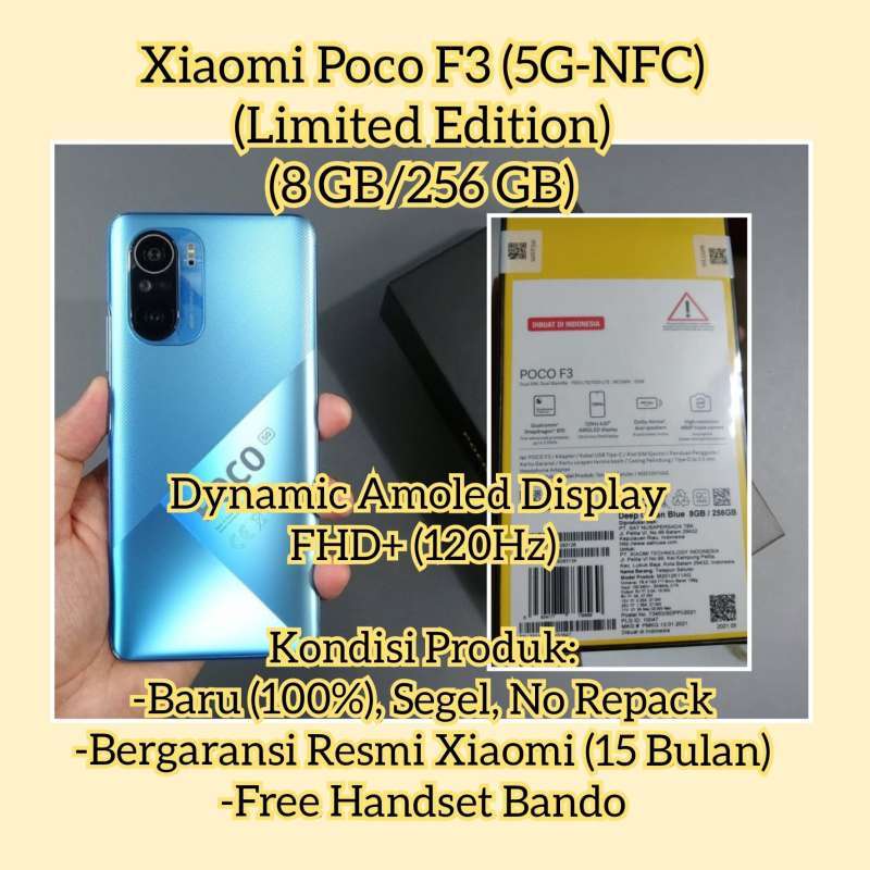 Jual Poco F3 (5G-NFC) (8 GB/256 GB) (Dynamic Amoled Display ...