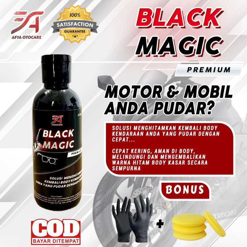 Promo Black Magic penghitam body motor / penghitam dashboard 60 mili di ...