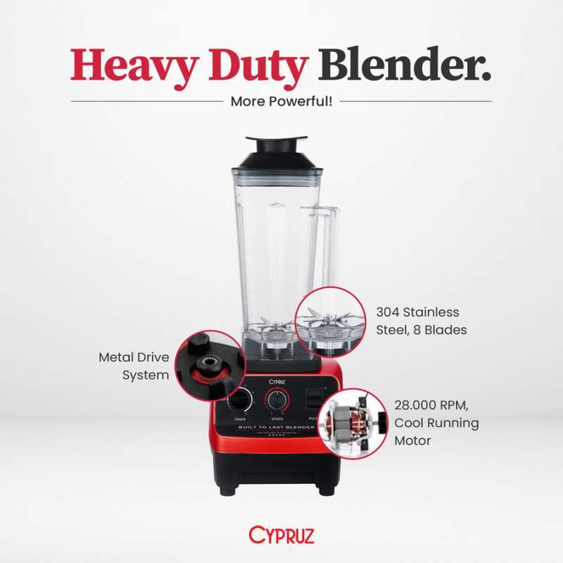 Jual Cypruz Br-0380 Blender Heavy Duty | Blender Smart Control Timer Di ...