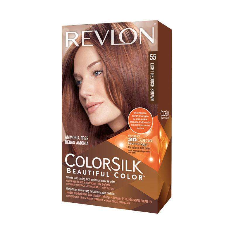 Jual REVLON Colorsilk Hair Color Cat Rambut - Light Reddish Brown di ...