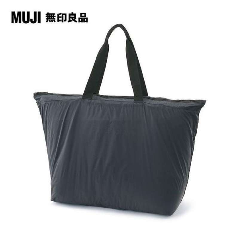 Jual [MUJI MUJI] Water repellence recycled nylon tote bag black di ...