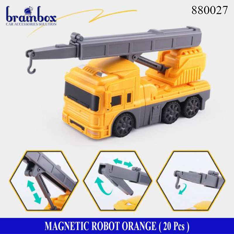 Jual Magnetic Robot Orange Mainan Anak Mobil Robot Magnet Di Seller ...
