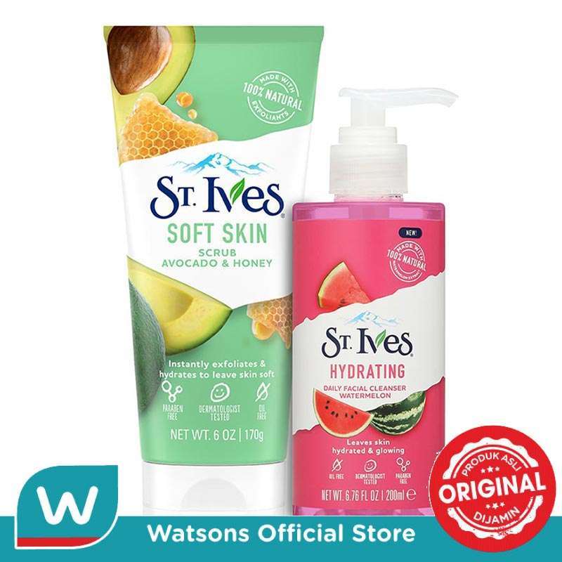 Jual St. Ives Drying Skin Soft Skin Bundle Di Seller Watsons Official ...